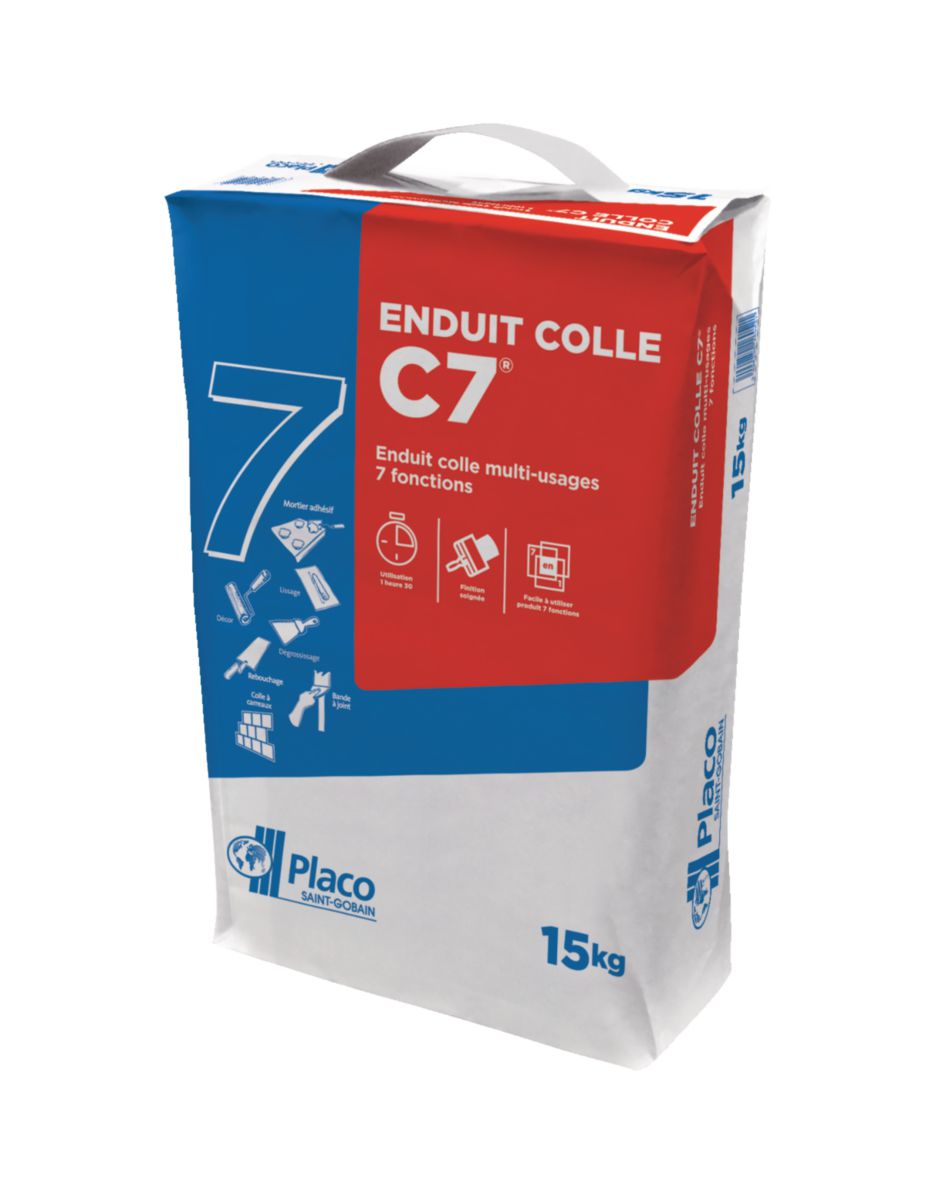 PLACO - Enduit colle C7 multi-usages sac 15 kg | Dispano