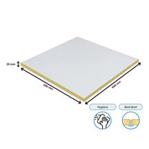 EUROCOUSTIC - Dalle de plafond acoustique Tonga bords A blanc 600 x ...