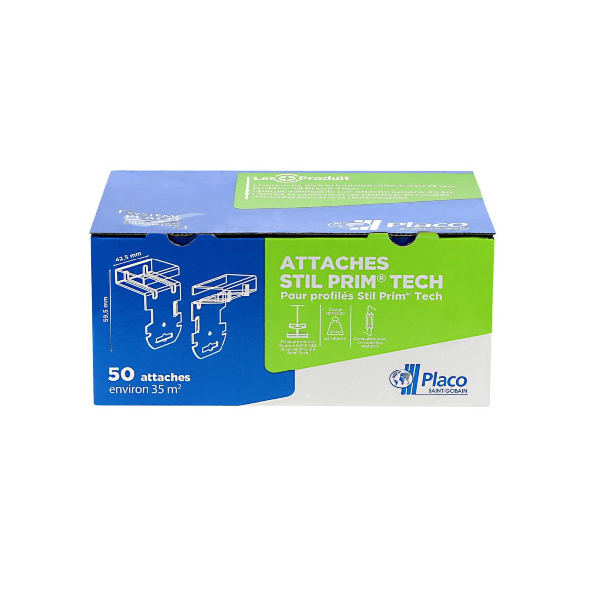 PLACO - Attache Stil Prim Tech (50) | Dispano