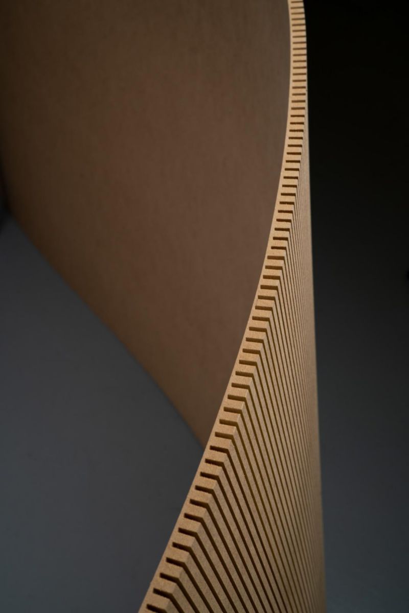 FINSA - MDF cintrable fil travers brut milieu sec - 122x305cm - ép ...