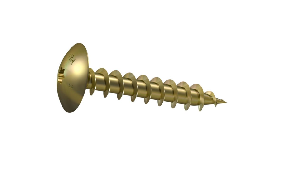 GFD - Vis VBA3 à tête ronde large penture Torx zingué jaune 6x50 boîte ...