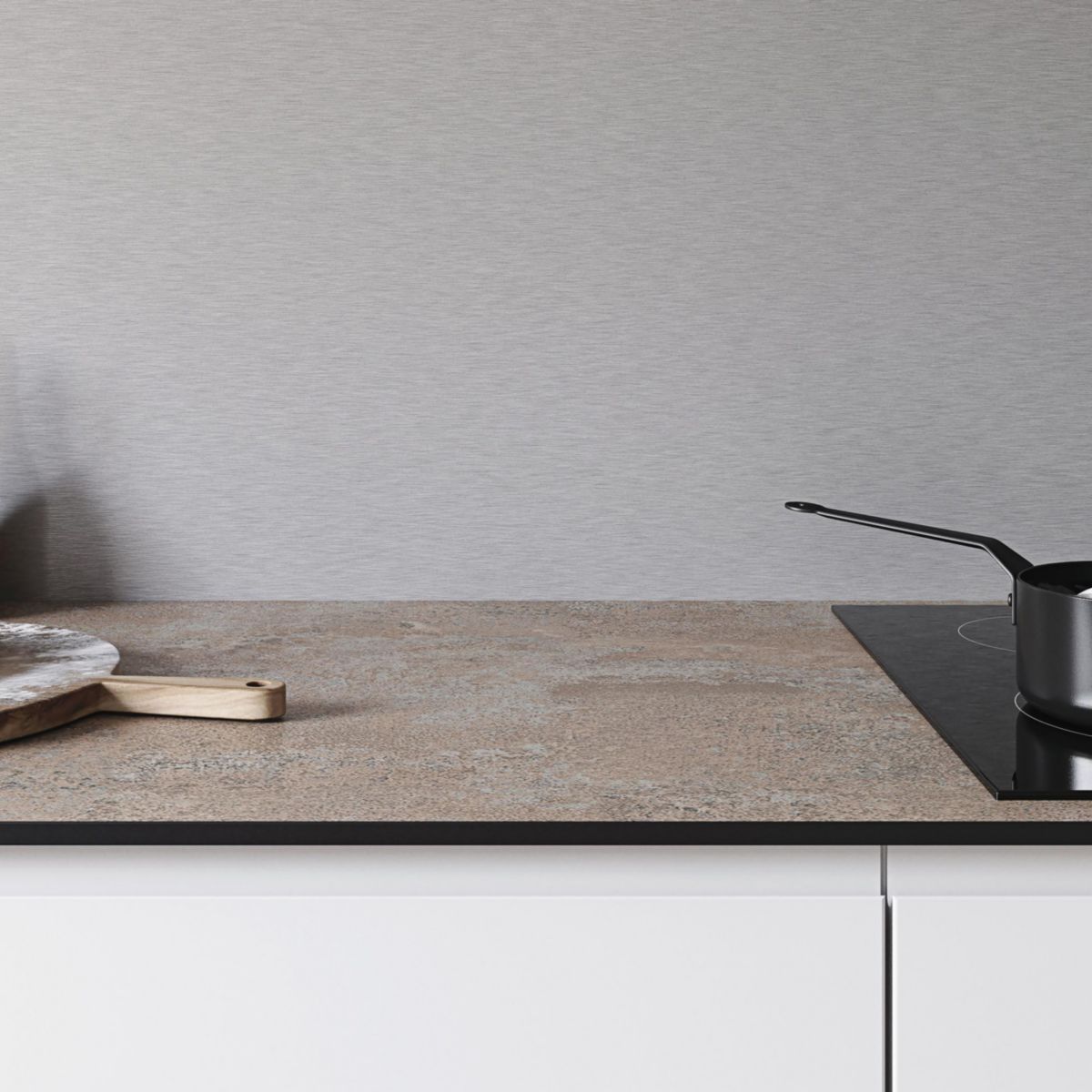 POLYREY - Plan de travail stratifié décor Plan de travail Monochrom ...