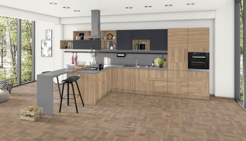 EGGER PANNEAUX - Feuille de stratifié F486 ST76 - 305x131cm ép. 0,8mm - Béton sablé blanc ...