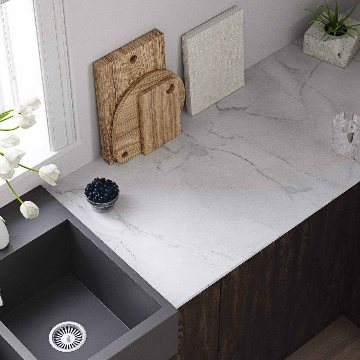 POLYREY - Panneau stratifié compact HPL teinté dans la masse Monochrom ...