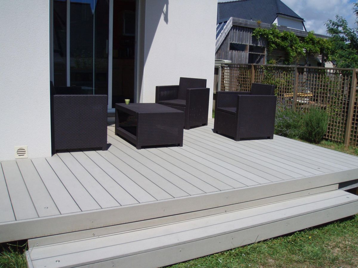 SILVADEC - Lame de terrasse deck bois composite Elégance gris iroise ...