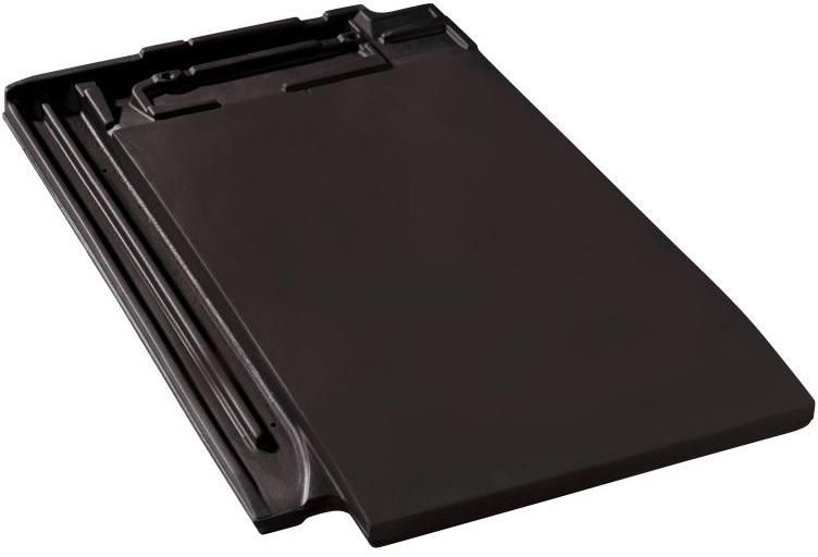 MONIER - Tuile terre cuite Signy Monier Anthracite Nouveau 480x326 mm ...