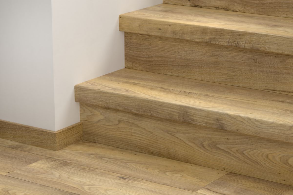 QUICK STEP - Couvre-marche Quick step vinyle à bord arrondi Small plank ...