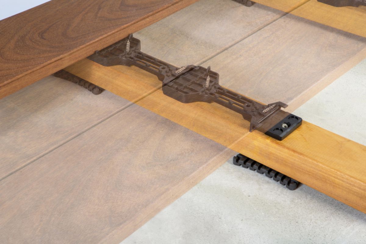 NOVLEK - Fixations invisibles ROOTS pour lames standard terrasse bois ...