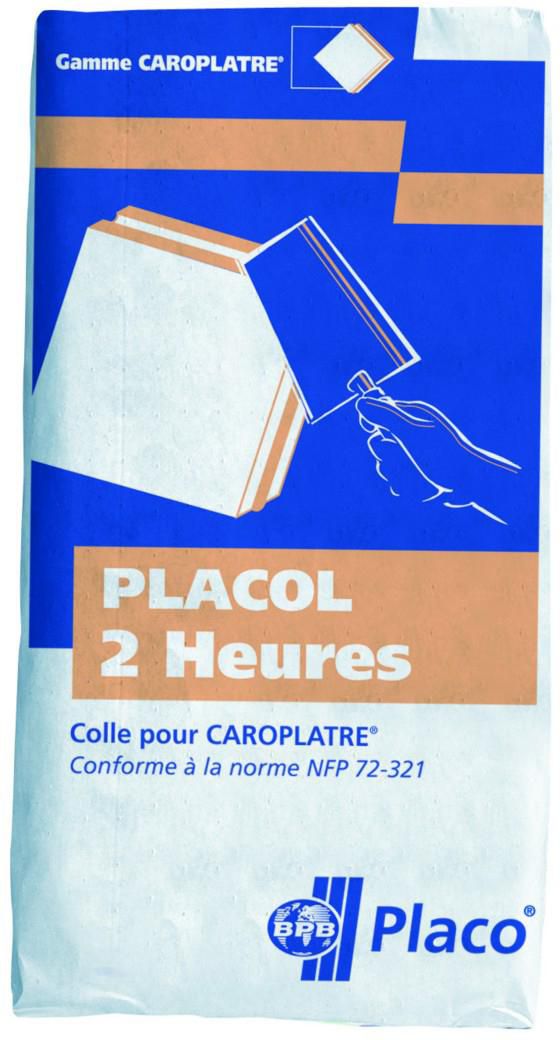 PLACO - Colle carreau de plâtre Placol 2 heures - sac de 25 kg | Dispano