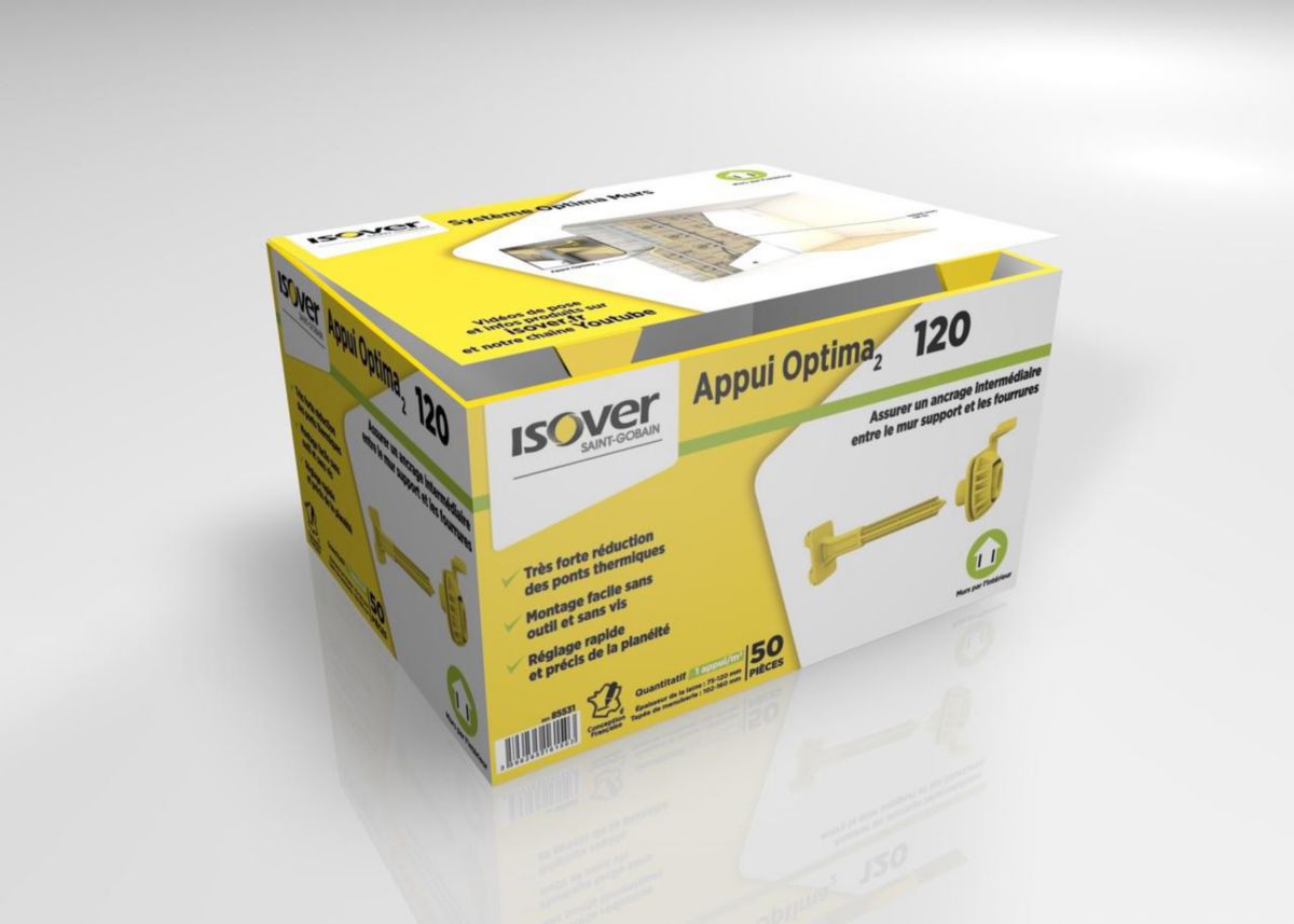 ISOVER - Appui Optima 2 120 boîte de 50 | Dispano