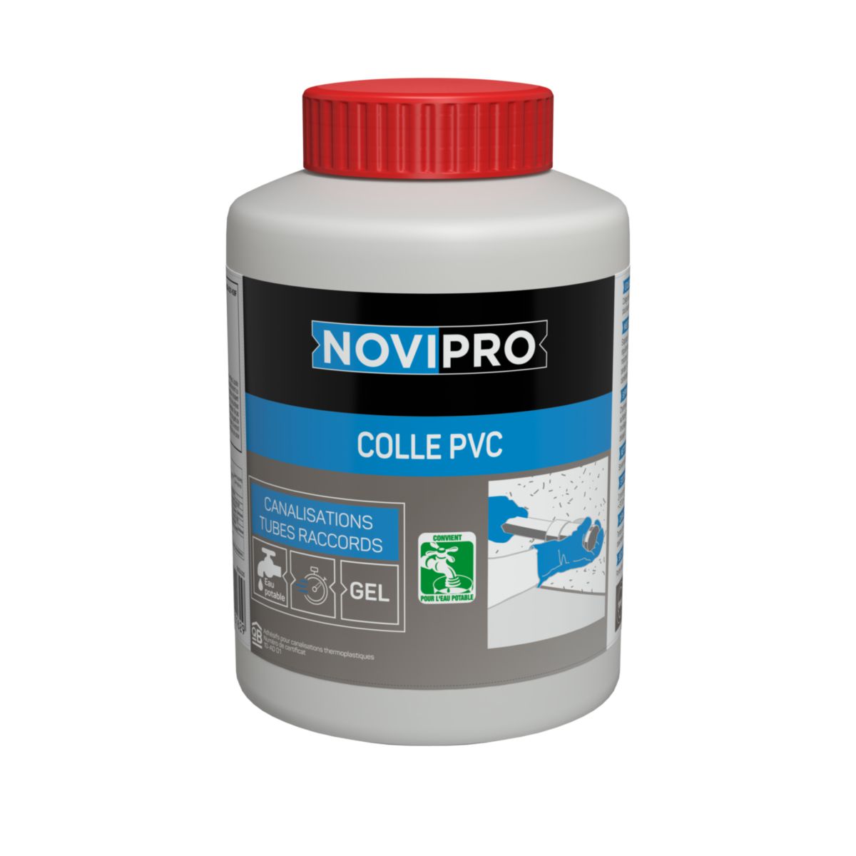 NOVIPRO - Colle gel PVC Novipro, 500 ml pour réseau d'évacuation ou ...