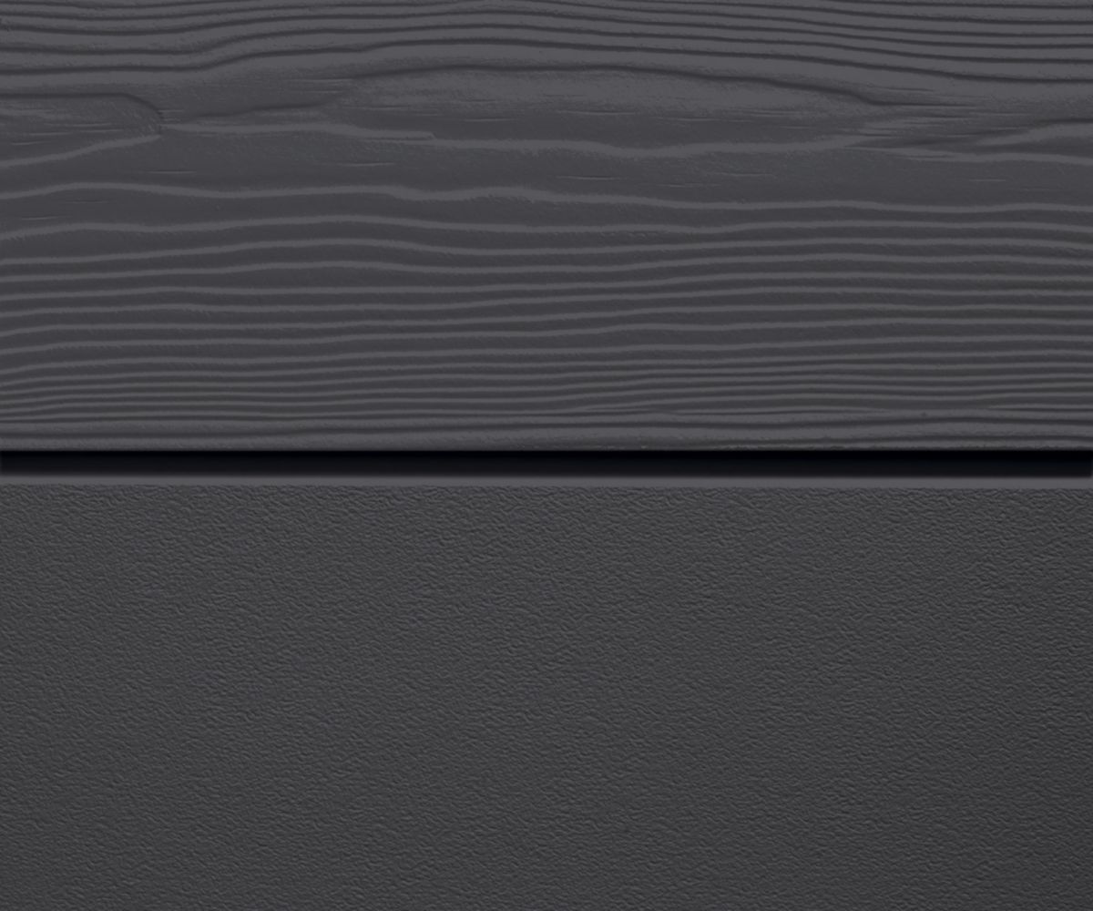 CEDRAL - Bardage clin Cedral Click Relief fibre-ciment C50 noir largeur ...