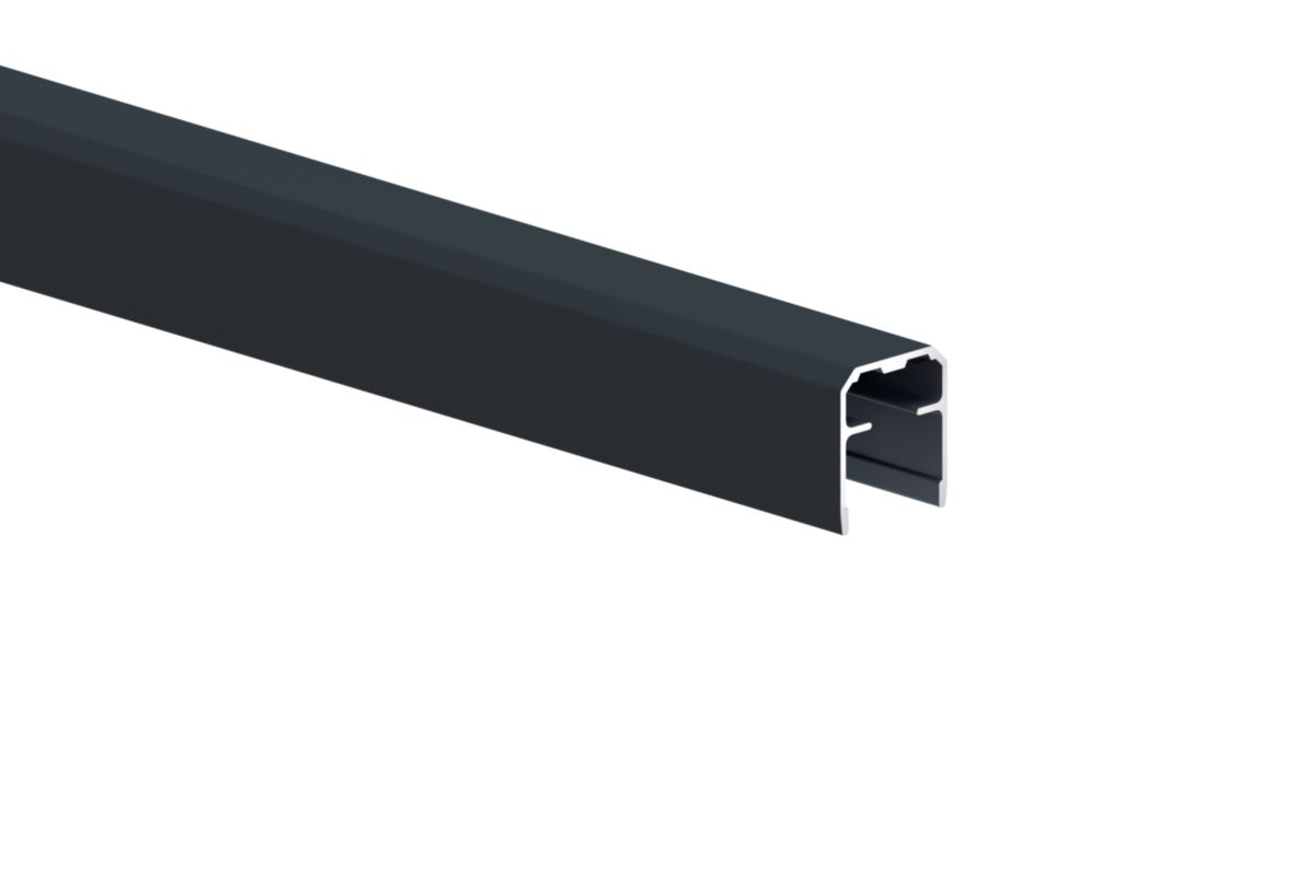 SILVADEC - Lisse haute ou basse noir sablé 26 x 30 x 1736 mm C0056 | Dispano