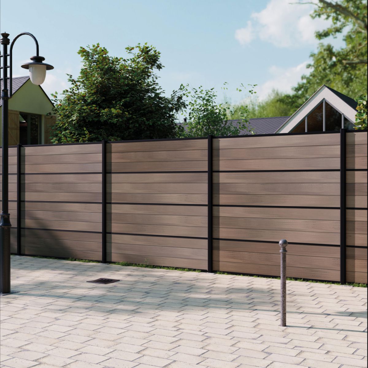 SILVADEC - Capot noir sablé pour poteau grand vent 3 en 1 19 x 70 x 74 ...