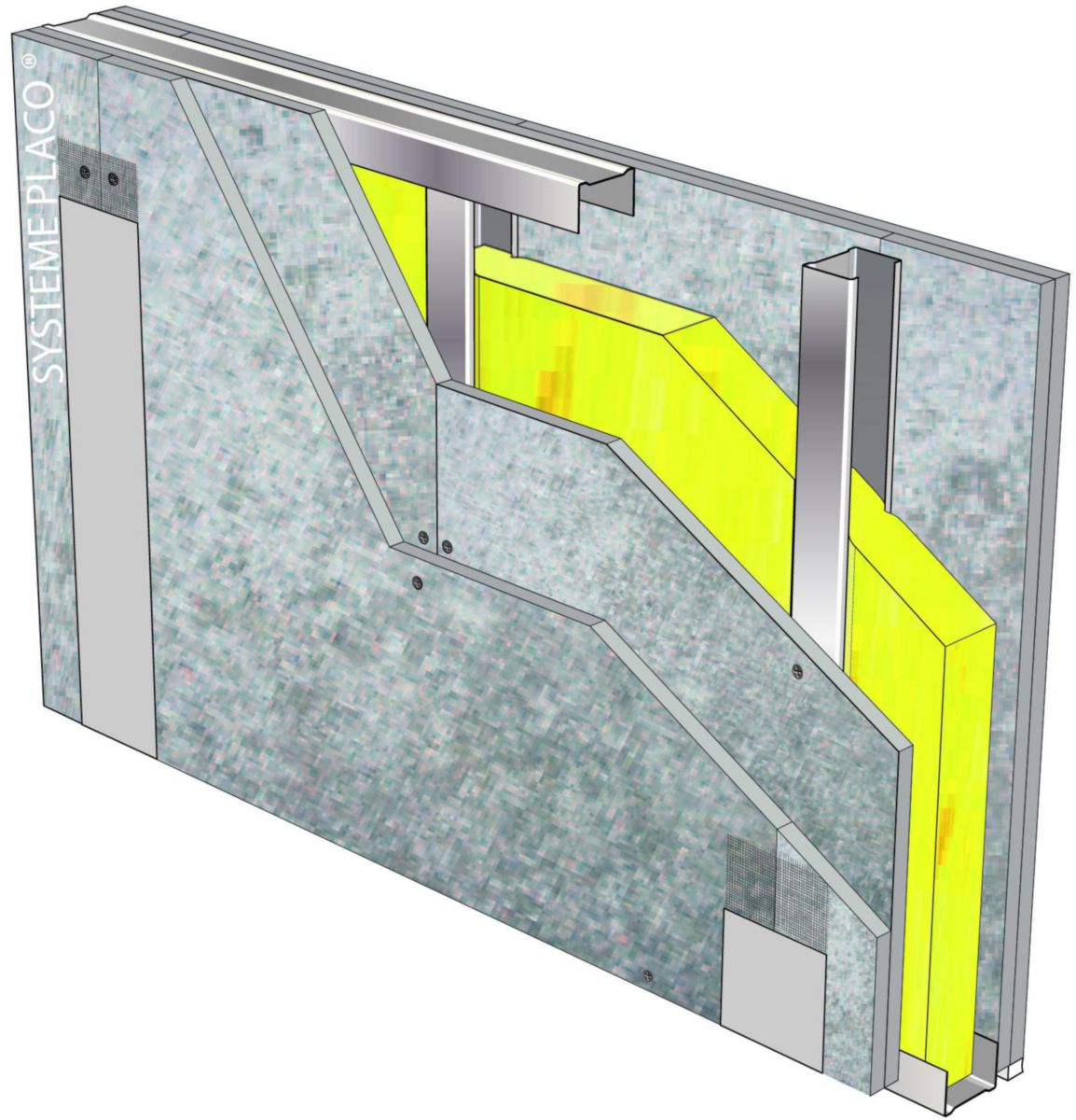 PLACO - Plaque en ciment THD Aquaroc 13 gris 2,5x1,2 m ép. 13 mm | Dispano
