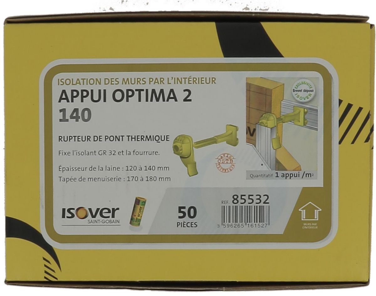 ISOVER - Appui Optima 2 140 boîte de 50 | Dispano