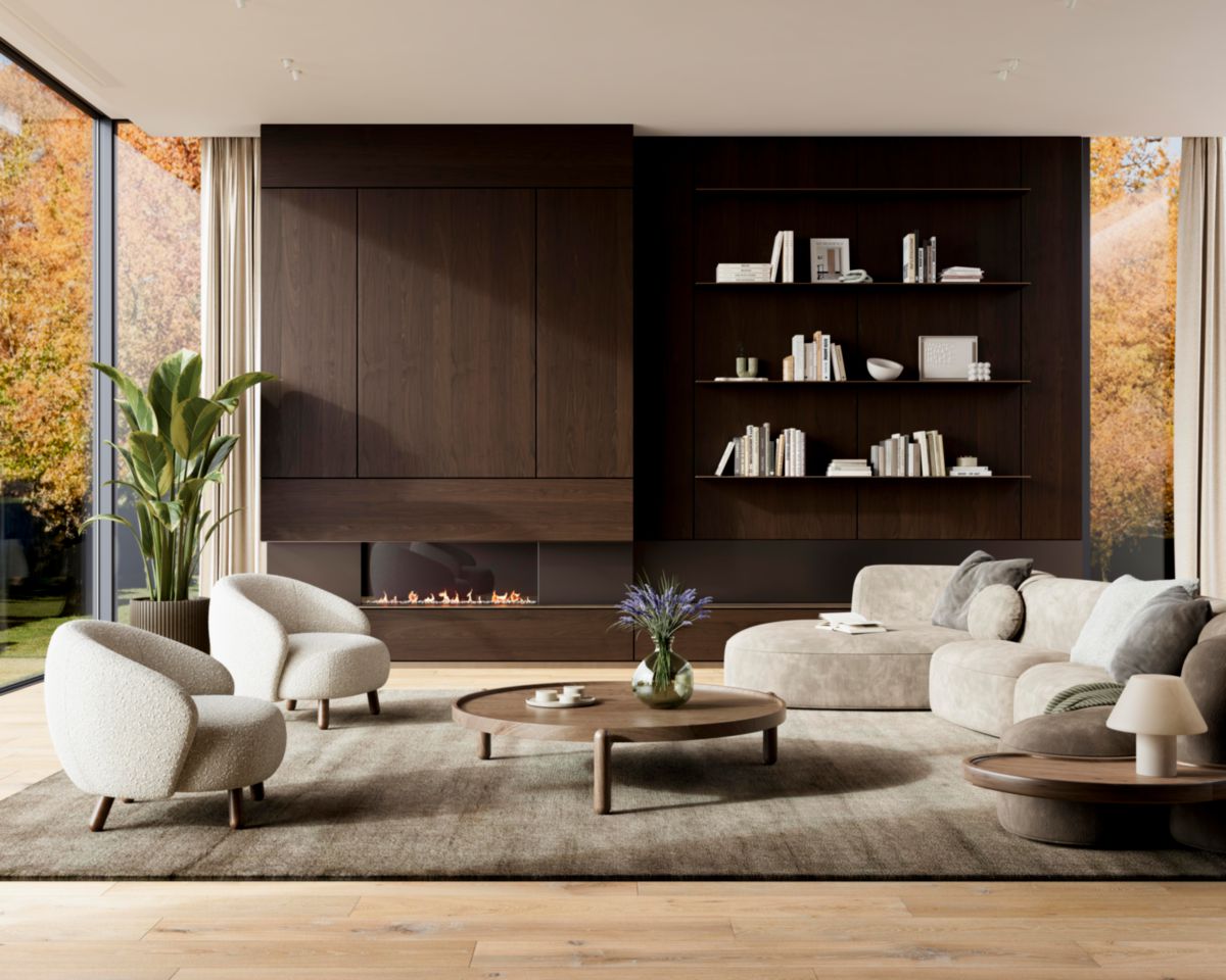 DECOSPAN - Panneau Nuxe face Spectrum contreface Noyer US finition brut ...