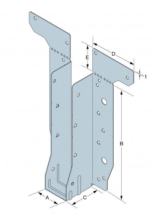 SIMPSON STRONG-TIE - Etrier poutres en I EWH HT300 LARG47 Réf. EWH300 ...