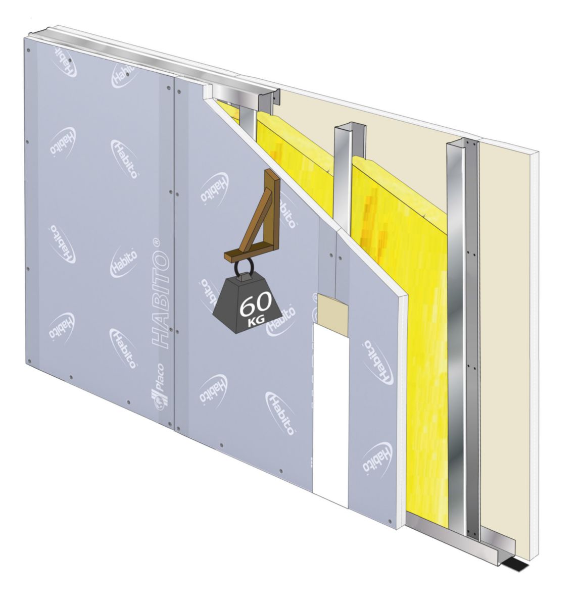 PLACO - Plaque de plâtre Habito 13 120/260 | Dispano