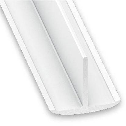 CQFD - Profilé PVC blanc en T 25x18mm 2,60m | Dispano