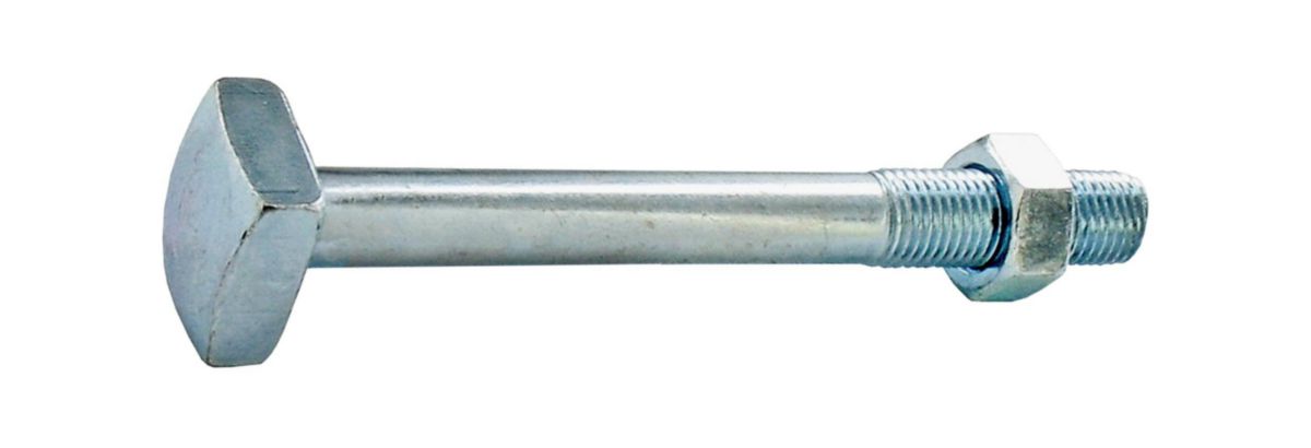 VYNEX - Boulon de charpente tête carrée écrou hexagonal acier zingué ...