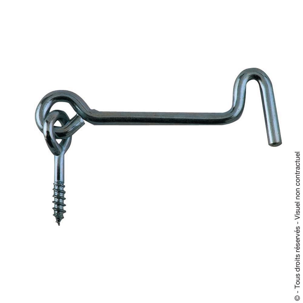 TORBEL - Crochet contrevent 4x60 zingué blanc Réf. 924J40061 | Dispano