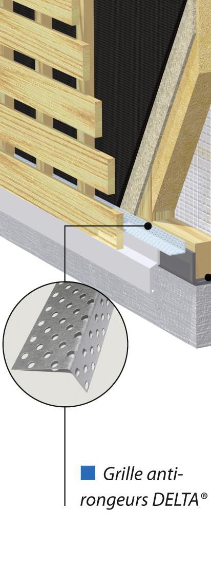 DELTA - Grille d'aération anti-rongeur DELTA® alu-zinc - L. 2,5 m ...