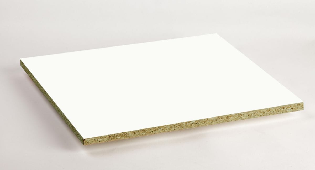 FINSA - Panneau de particules hydrofuge mélaminé 1 face blanc moyen ...