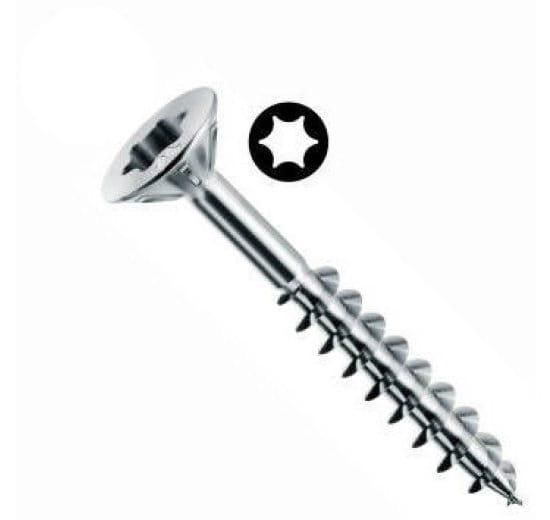 MUSTAD - Vis Panelvit à bois filetage partiel tête fraisée 5x50 Torx ...