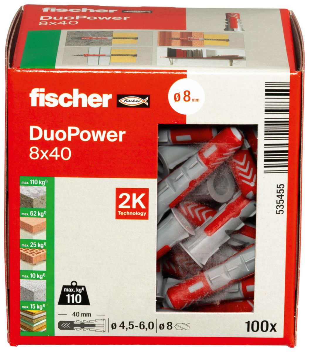 FISCHER - Cheville Duopower 8x40 b100 | Dispano
