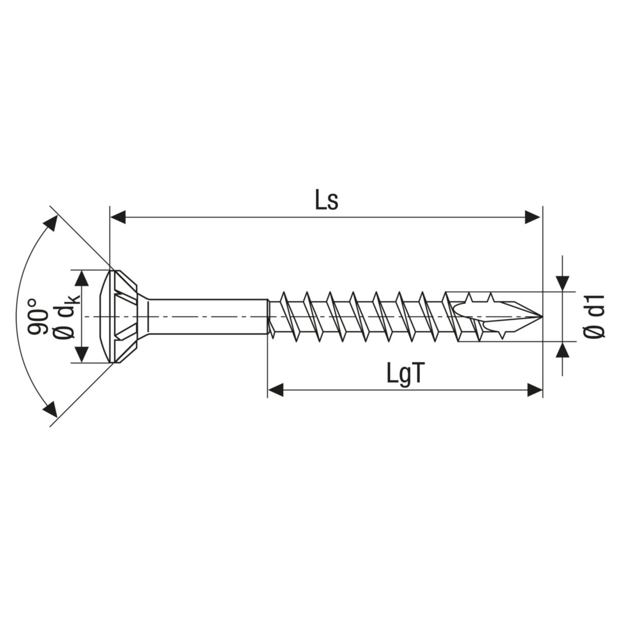 SPAX - Vis SPAX empreinte Torx inox A2 autoforeuse dimension 5,0x60 ...