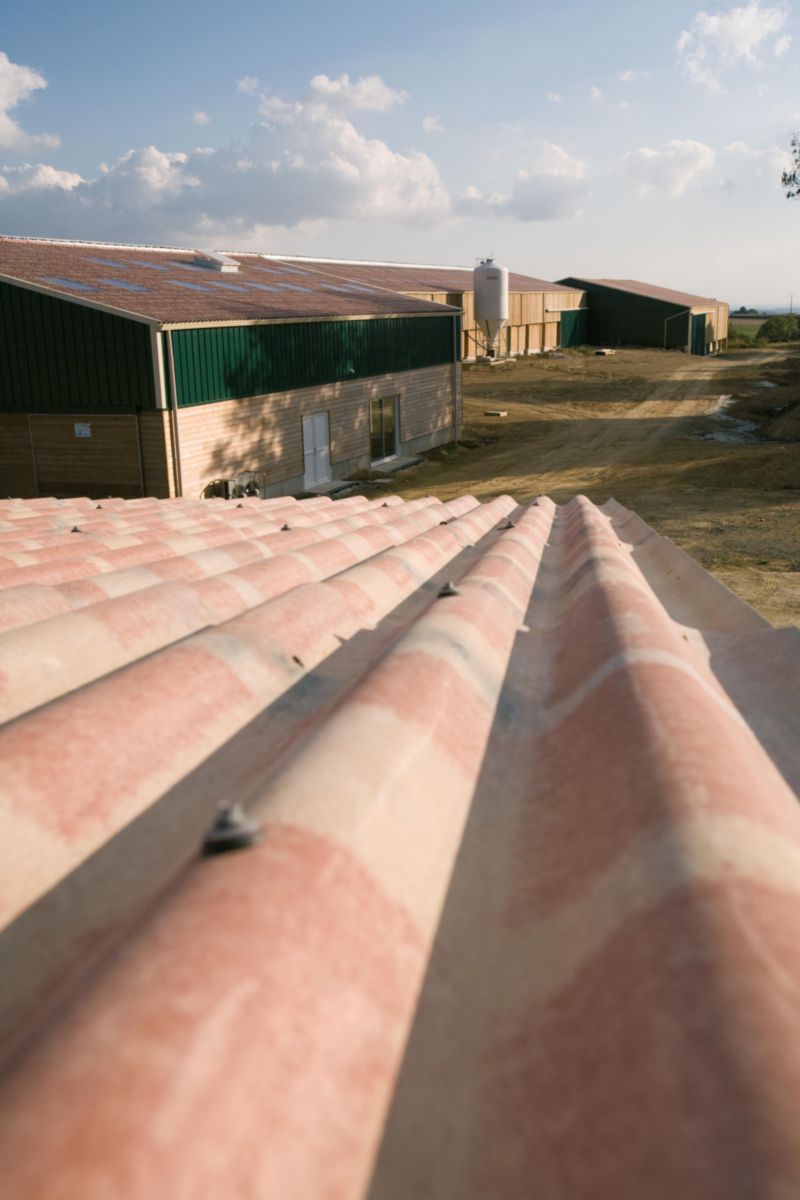 ETERNIT - Plaque ondulée Coloragri 5 ondes FR 1m52 flammée | Dispano