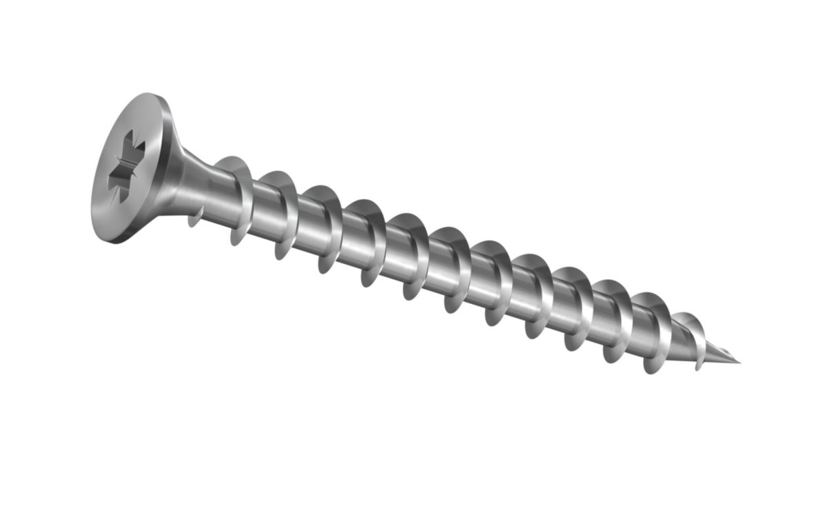 GFD - Vis VBI standard tête fraisée Pozi filetage partiel zingué bichro ...