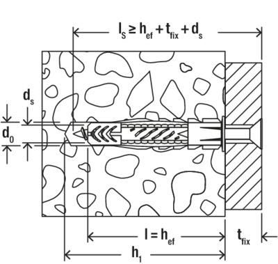 FISCHER - Cheville universelle UX6 diamètre 6mm boîte de 100 | Dispano