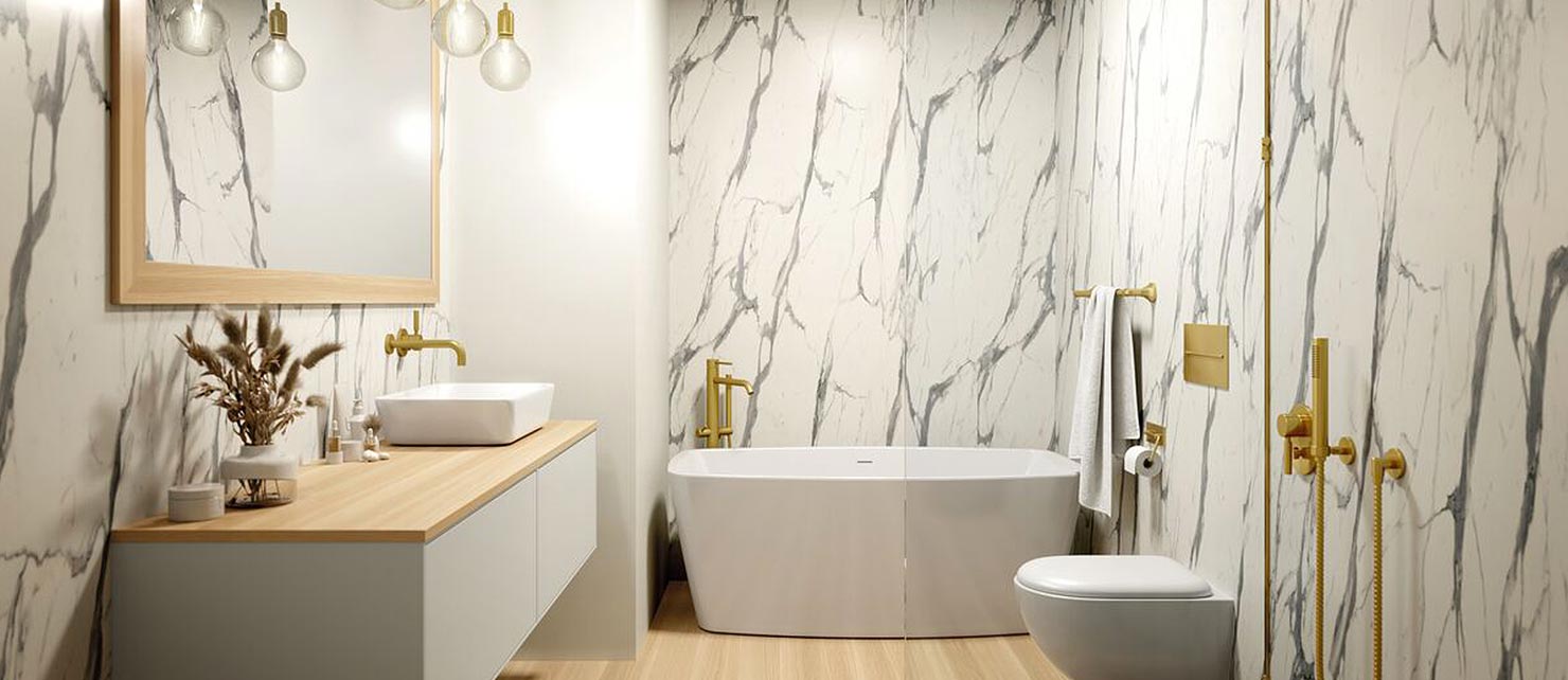 Panneau mural de salle de bain : une solution qui allie esthétisme et ...